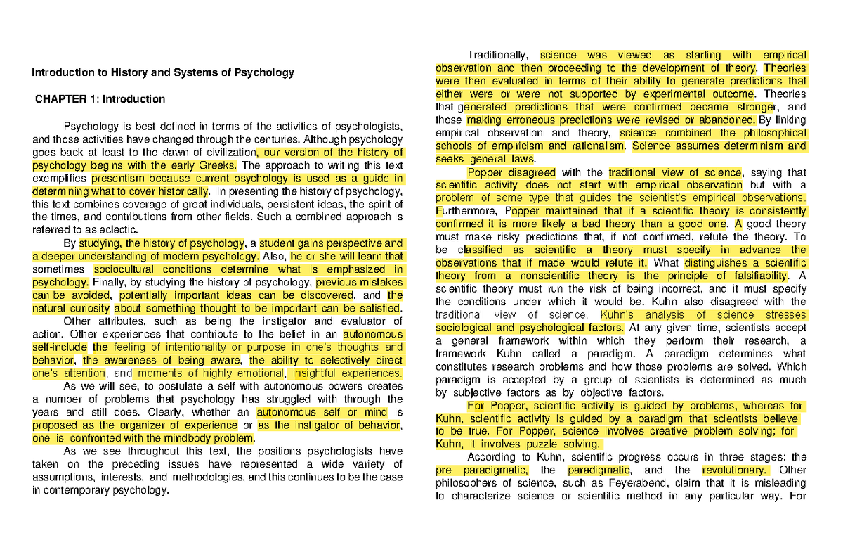 Reviewer for history - Introduction to History and Systems of ...