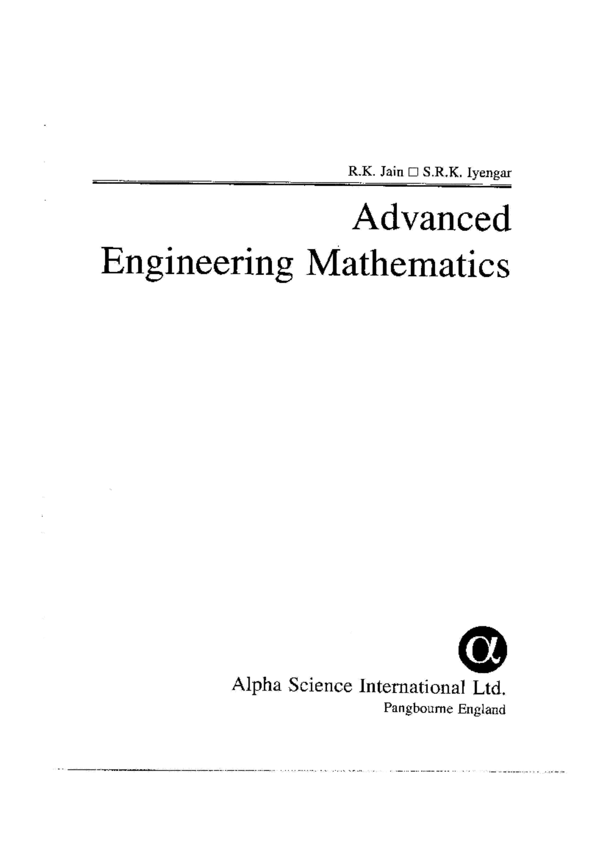 Advanced Engineering Mathematics - Economic - Studocu