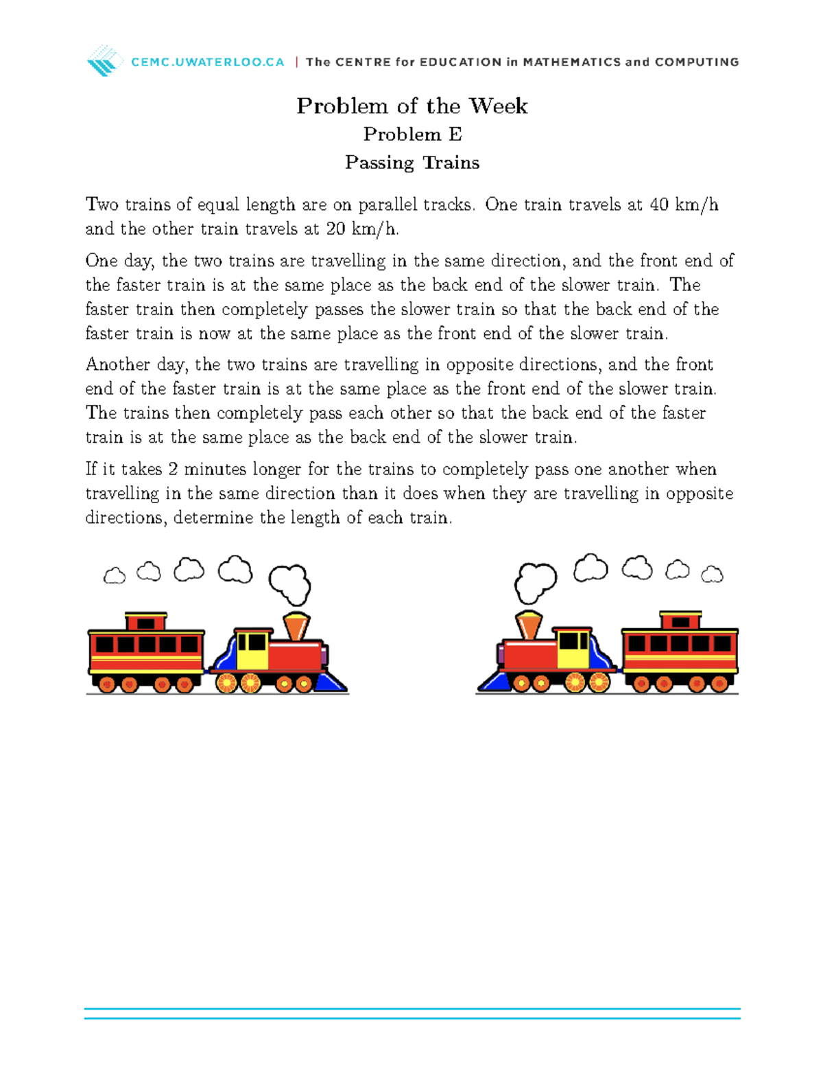 Potwe 21 N 22 P - .math worksheet - Problem of the Week Problem E ...