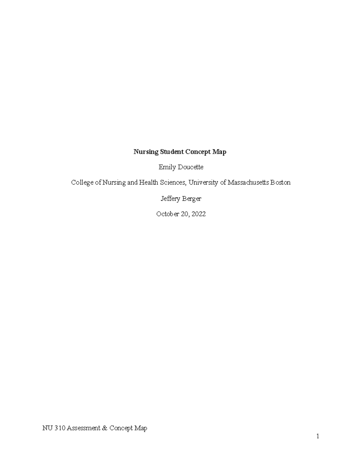 Concept Map W.W - taught by Suha Balhout - Nursing Student Concept Map ...