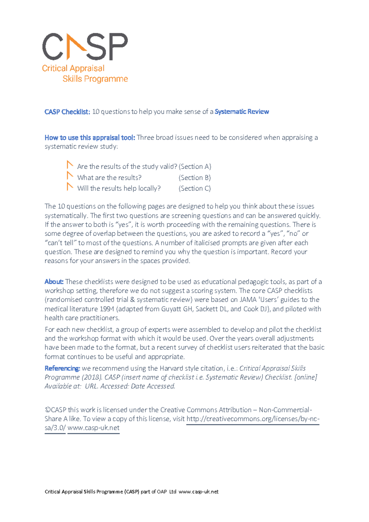 CASP-Systematic-Review-Checklist-2018 fillable-form - CASP Checklist ...