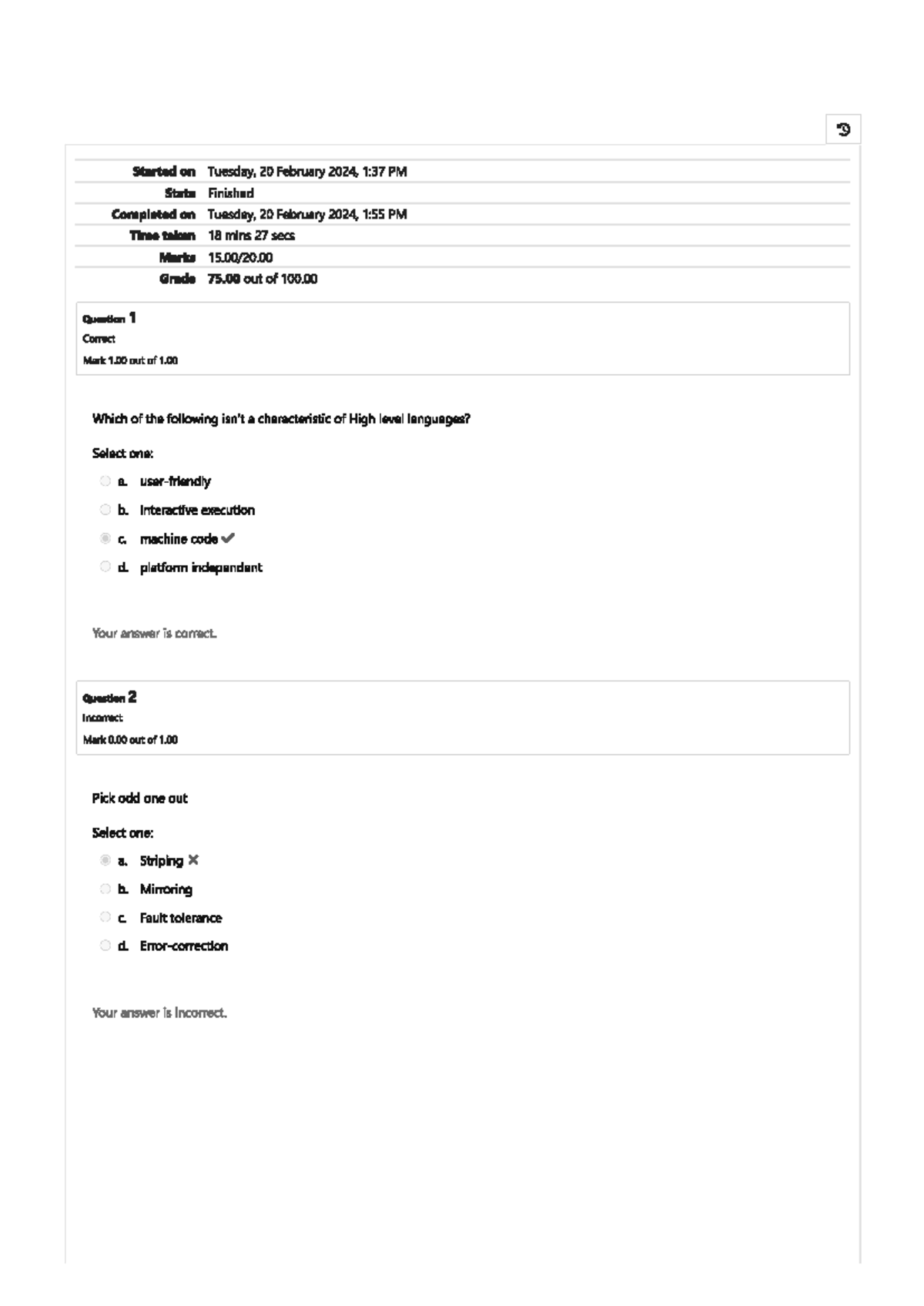 IT6302-2 - Easy quiz - Integrative Programming and Technology 1 - Studocu