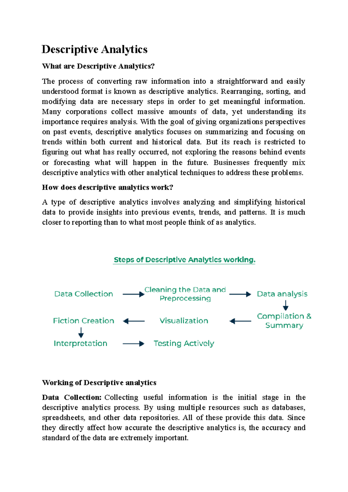 L7&L8 - Descriptive Analytics What are Descriptive Analytics? The ...