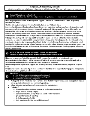 Article Analysis Demonstration Learning Activity - Empirical Article ...