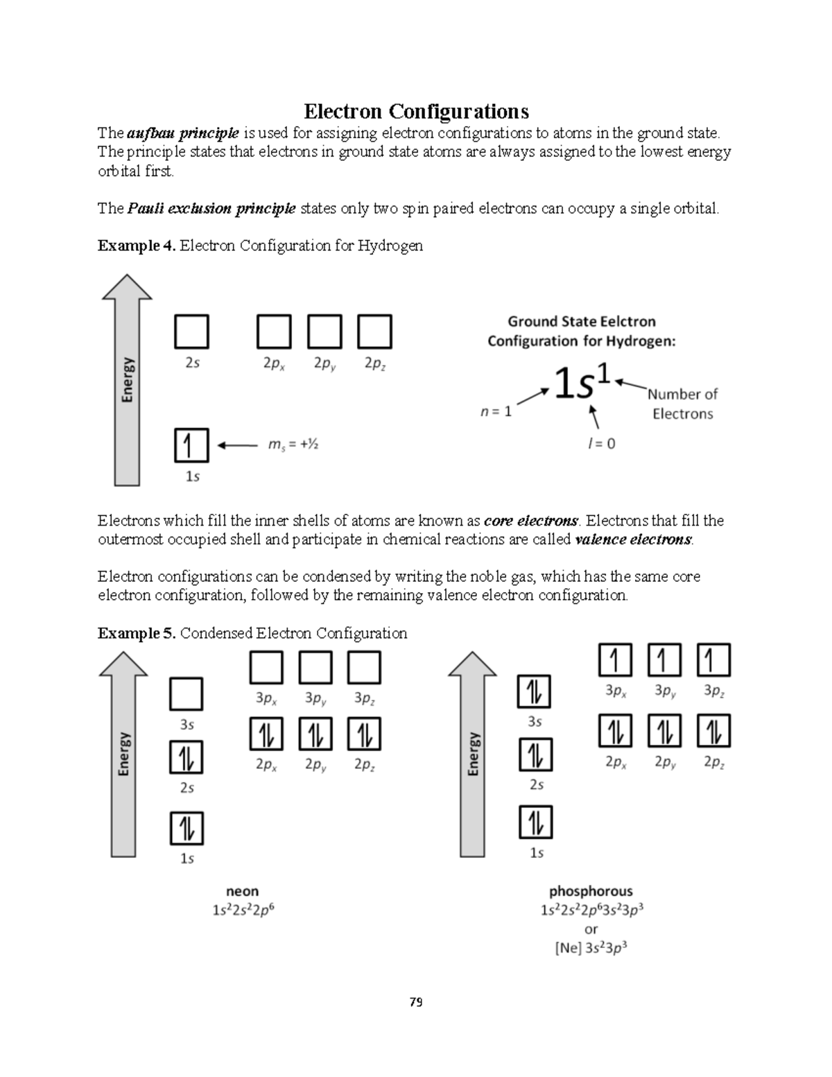 109 Reci Workbook Key 83-88 - Electron Configurations The aufbau ...