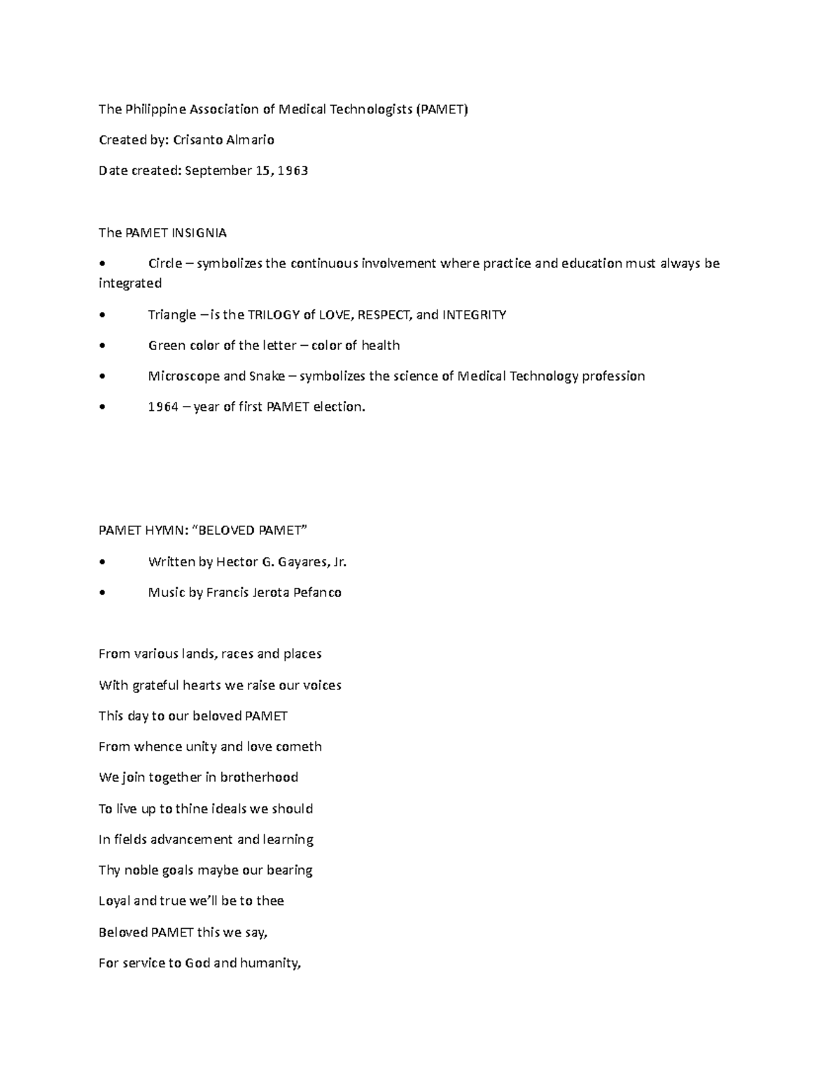 Pamet Pasmeth - xc cvbsffdbd - The Philippine Association of Medical ...