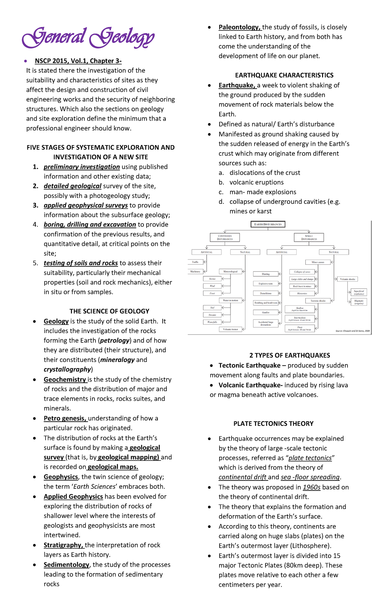 General Geology- 1st lesson - General Geology NSCP 2015, Vol, Chapter 3 ...