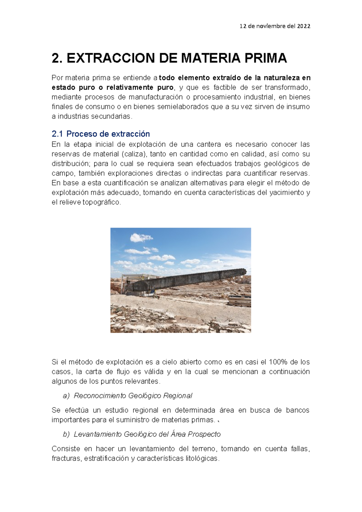 Extraccion de materia prima (Romero)-1 - 2. EXTRACCION DE MATERIA PRIMA ...