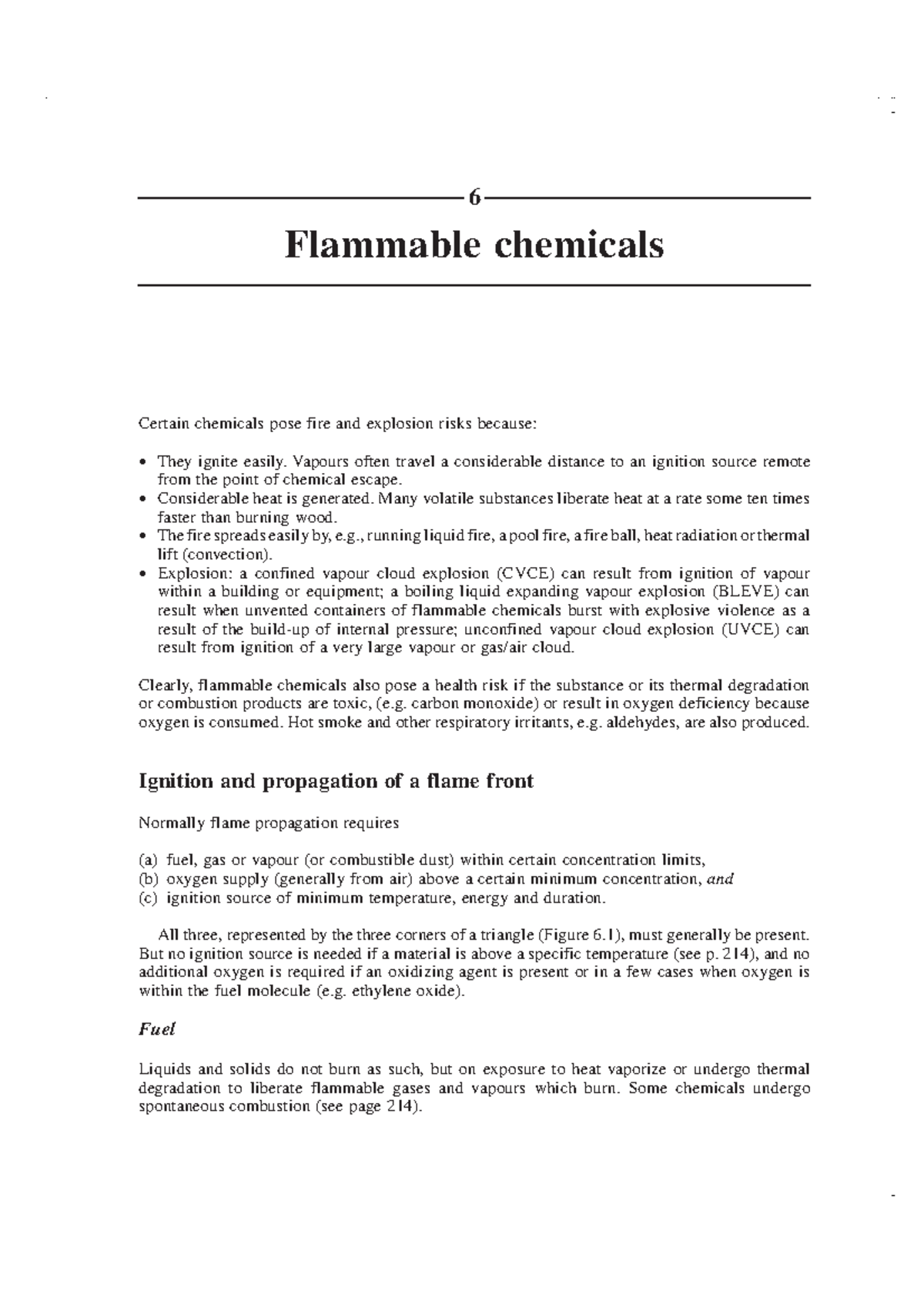Flammable Chemicals BOOK - 6 Flammable chemicals Certain chemicals pose ...