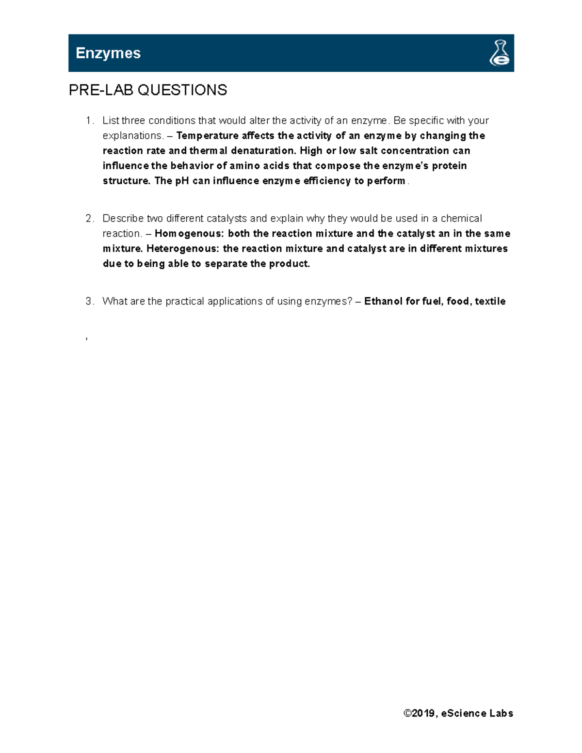 Lab 4 - Lab questions - PRE-LAB QUESTIONS List three conditions that ...