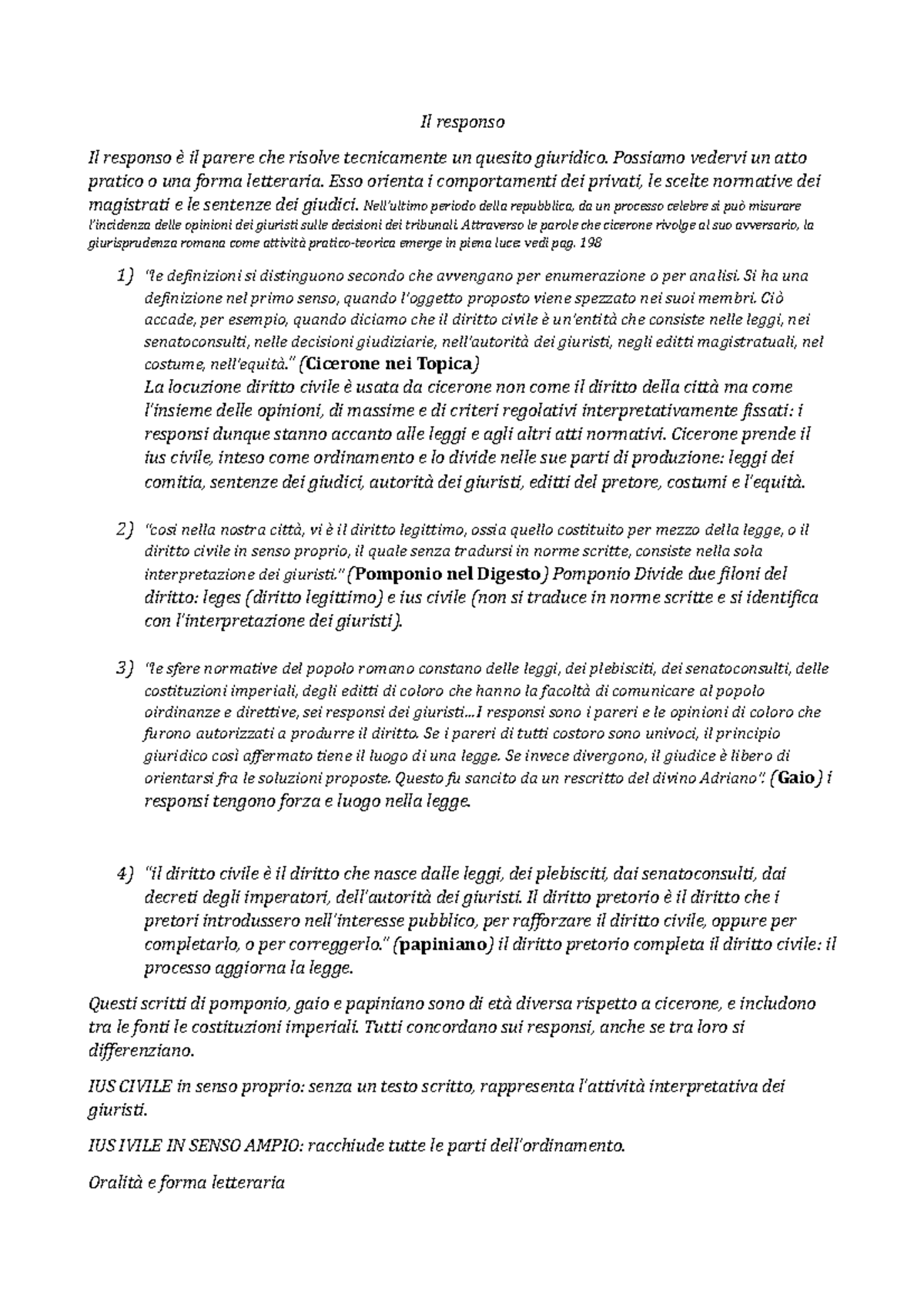 Il responso - Il responso Il responso è il parere che risolve ...