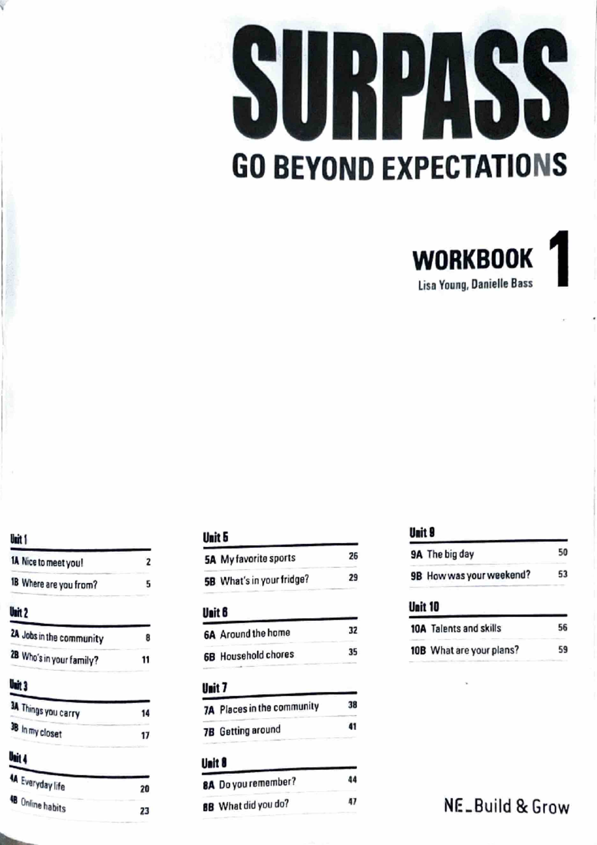 Surpass 1 Workbook - GO BEYOND EXPECTATIONS WORKBOOK LisaYoung ...