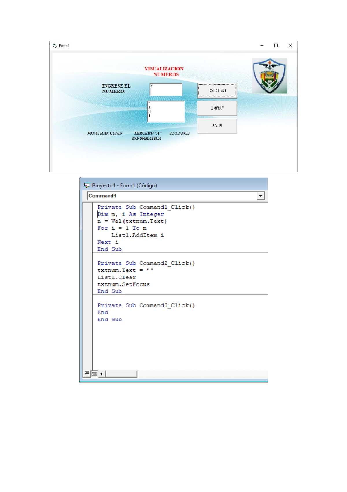 Correcion for - para programacion - Programación - Studocu