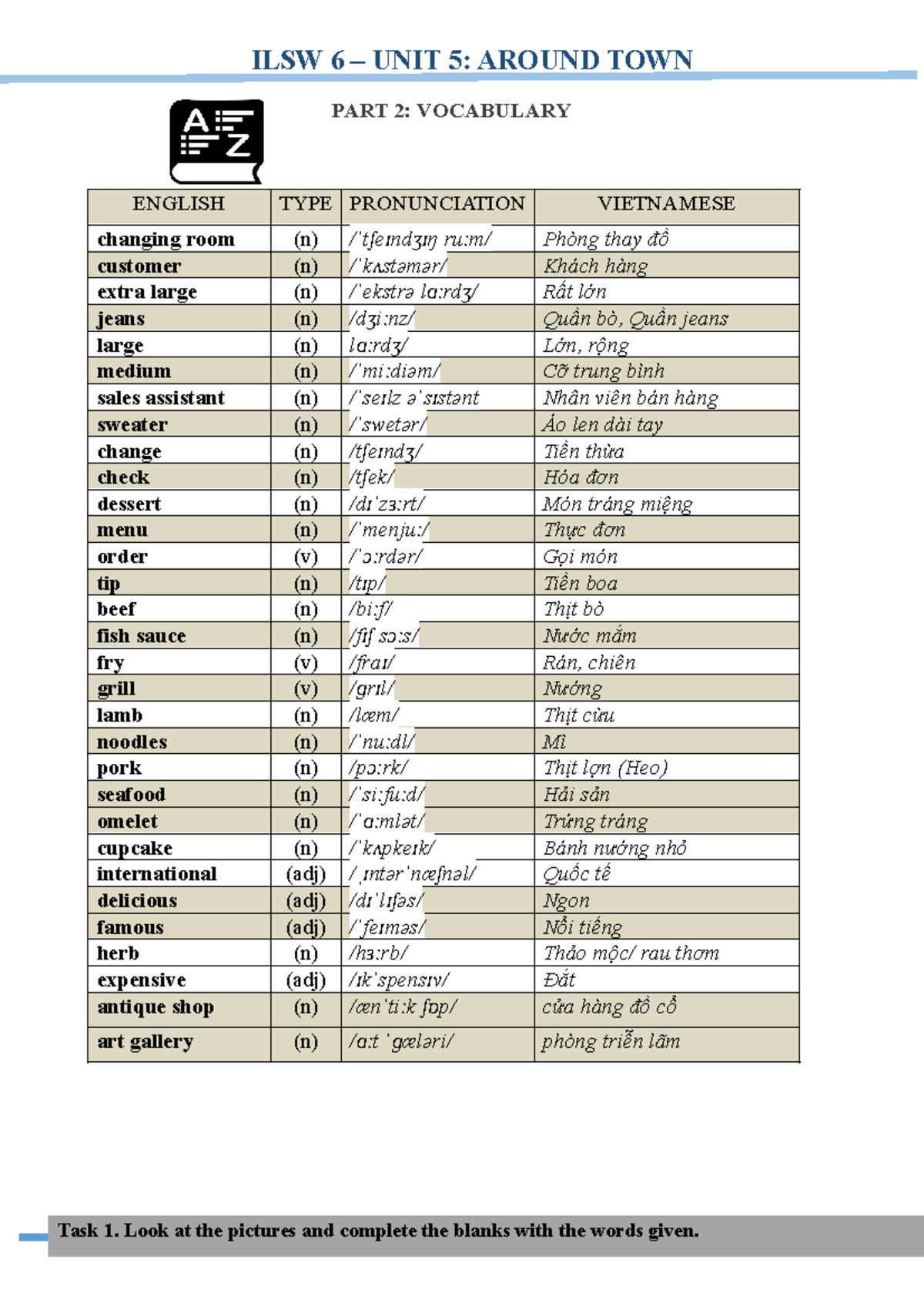Grade 6- U5- ILSW - he wanted young people to learn to help themselves and other people. The ...