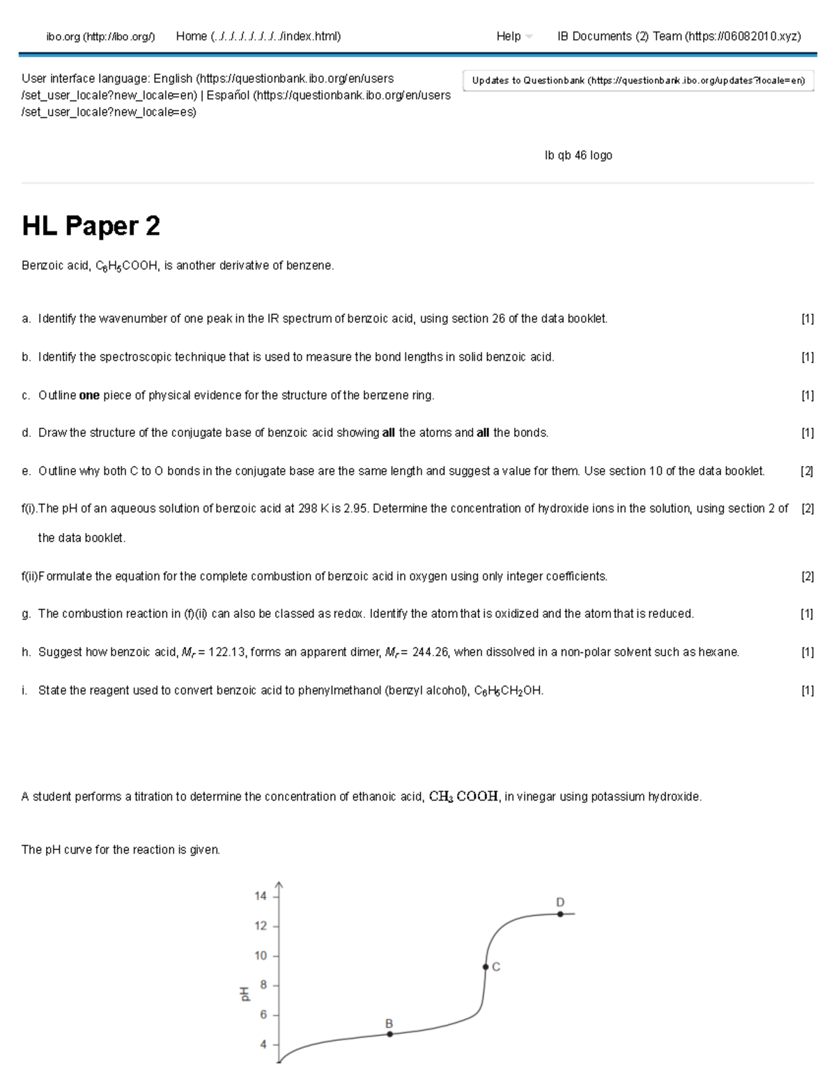 Chem HL T1 P2 Q 1 - ib past paper - User interface language: /set_user ...