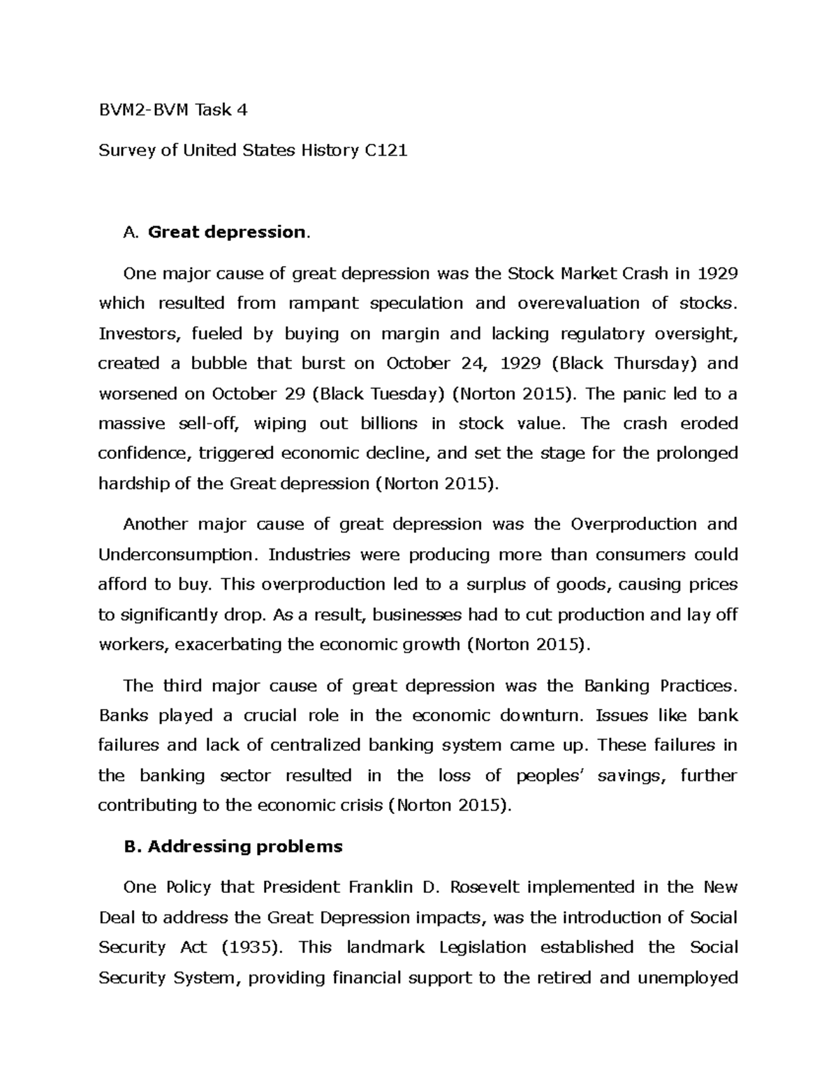 C121 Task 4 Passed ON First Attempt - BVM2-BVM Task 4 Survey of United ...