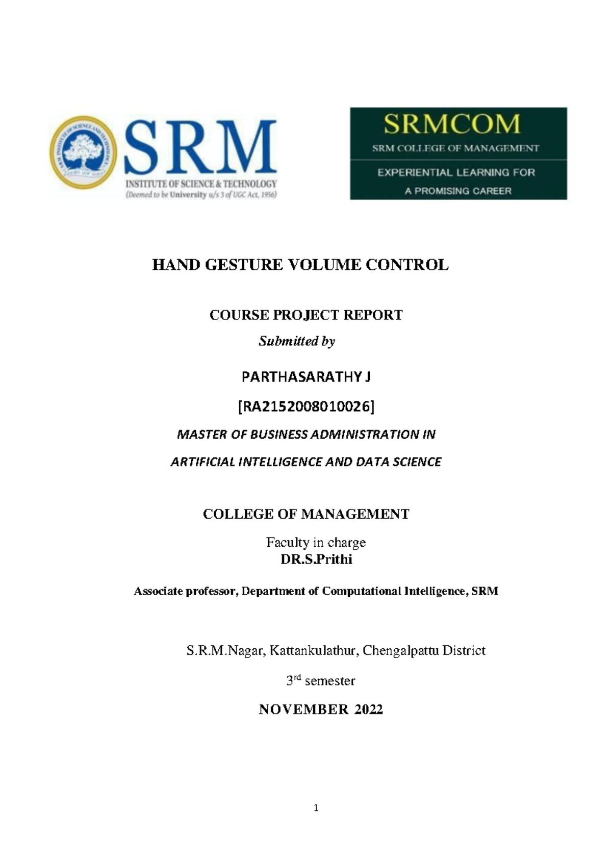 Deep learning project - HAND GESTURE VOLUME CONTROL COURSE PROJECT ...