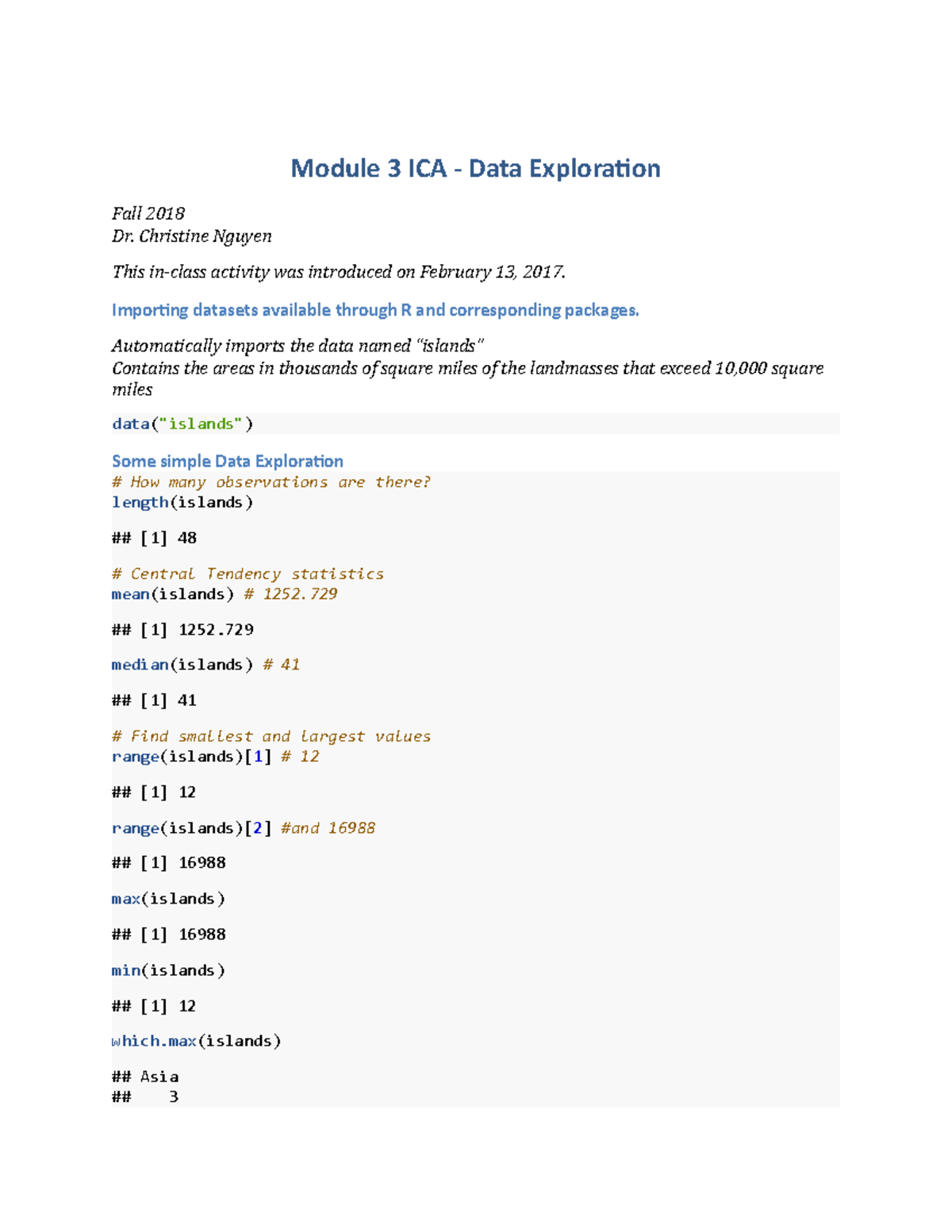 ICA - Data Exploration (solutions) - Module 3 ICA - Data Exploration ...