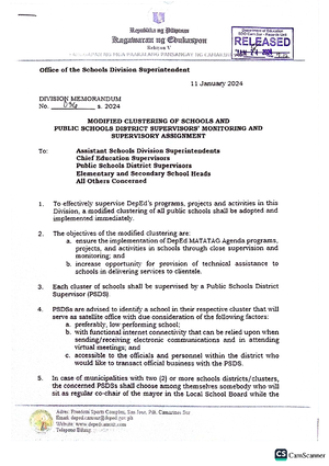 314227675 Brigada Eskwela Steering and working Committee docx - I. Pre ...