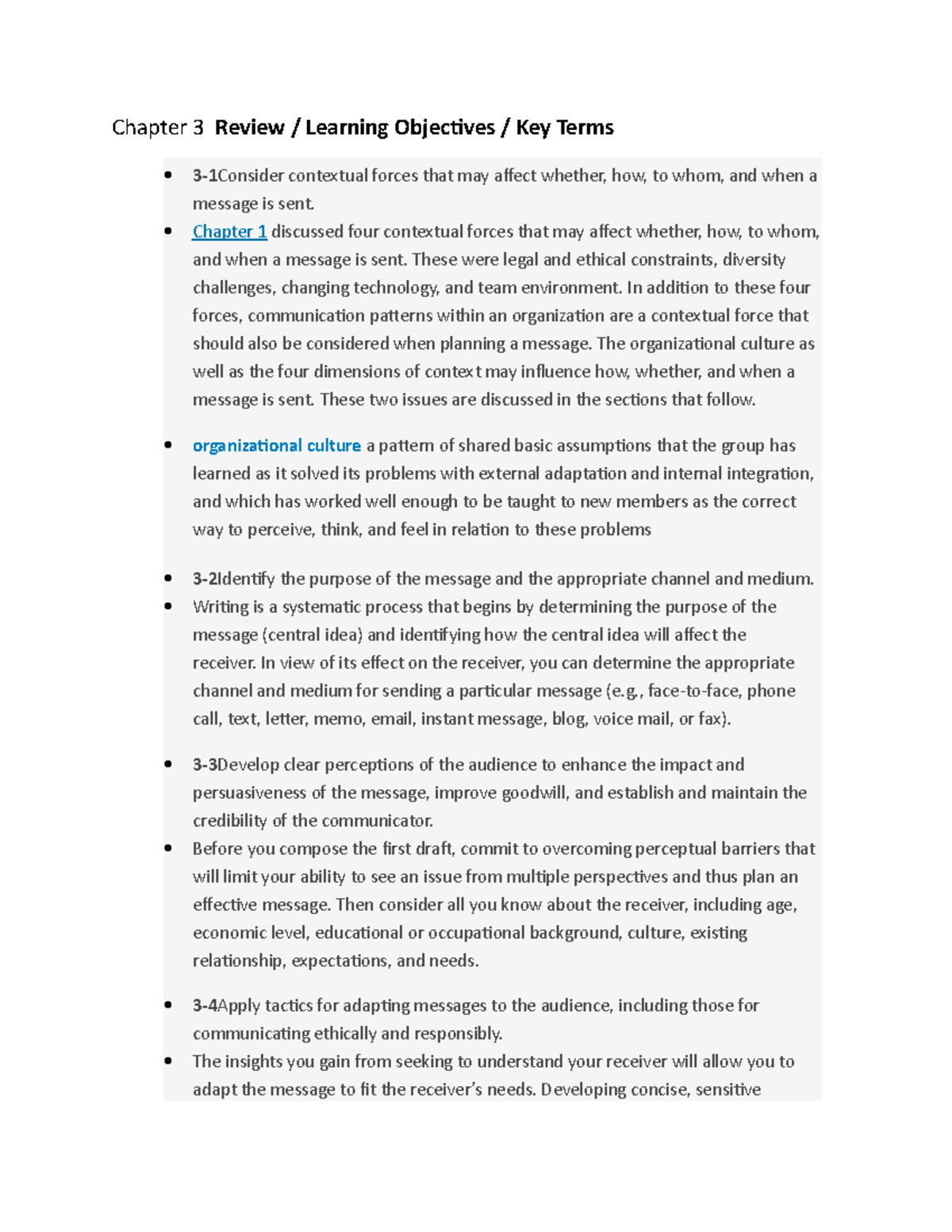 Chapter 3 Review - Chapter 3 Review / Learning Objectives / Key Terms 3 ...