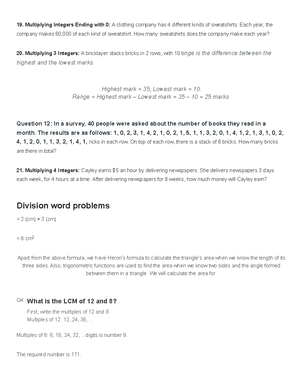 Analytic Rubric for Problem Solving in Mathematics - Criteria Exemplary ...