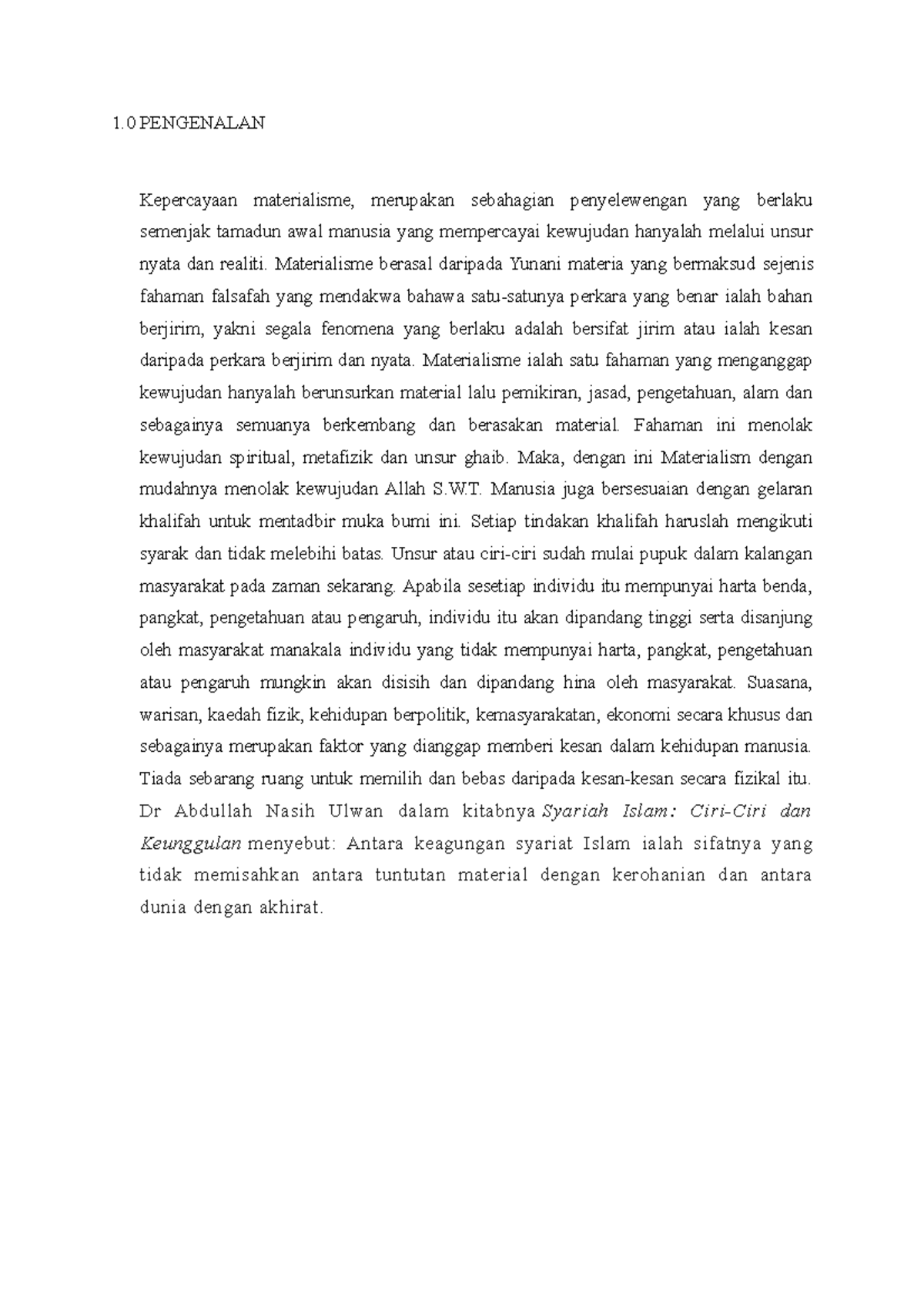 Cabaran Materialisme Dalam Pembentukan Masyarakat Majmuk DI Malaysia ...