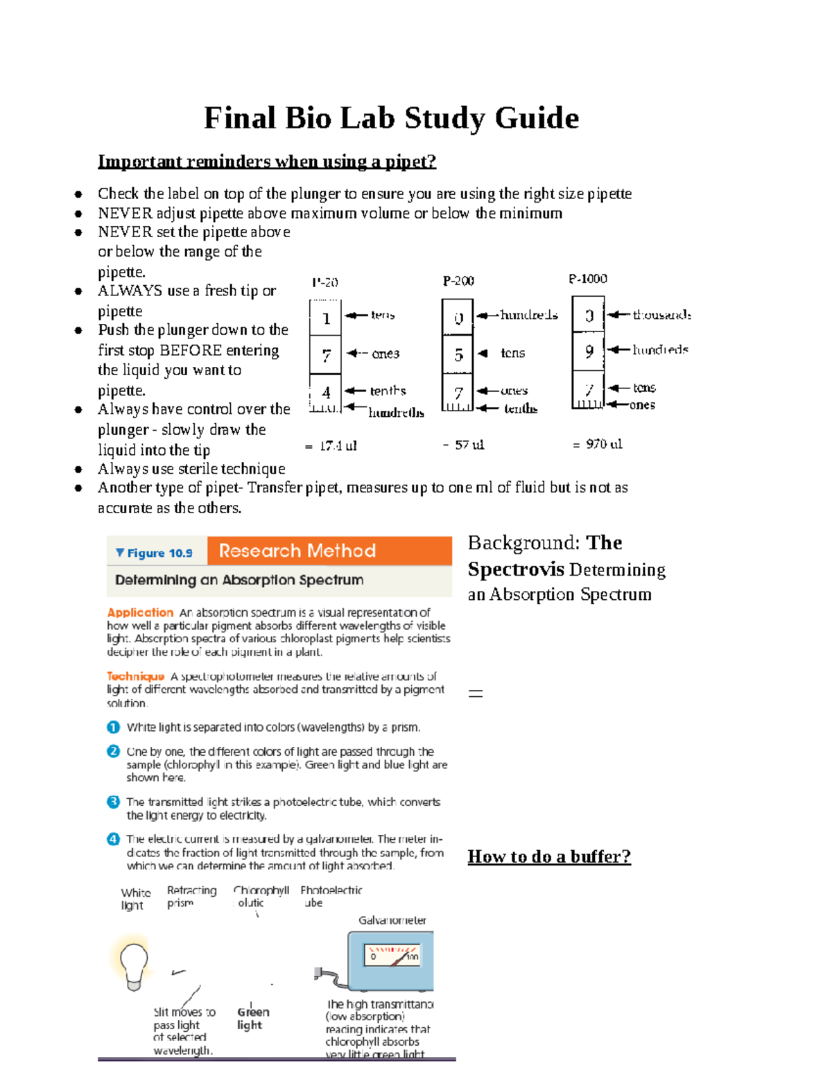 Bio Lab Study Guide Final - Final Bio Lab Study Guide Important ...