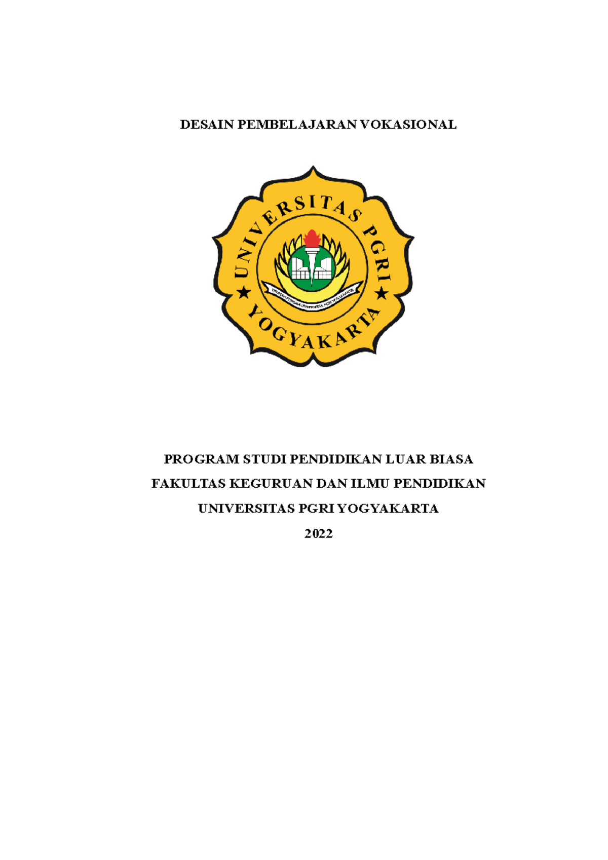 6. Desain Pembelajaran Vokasional - DESAIN PEMBELAJARAN VOKASIONAL ...