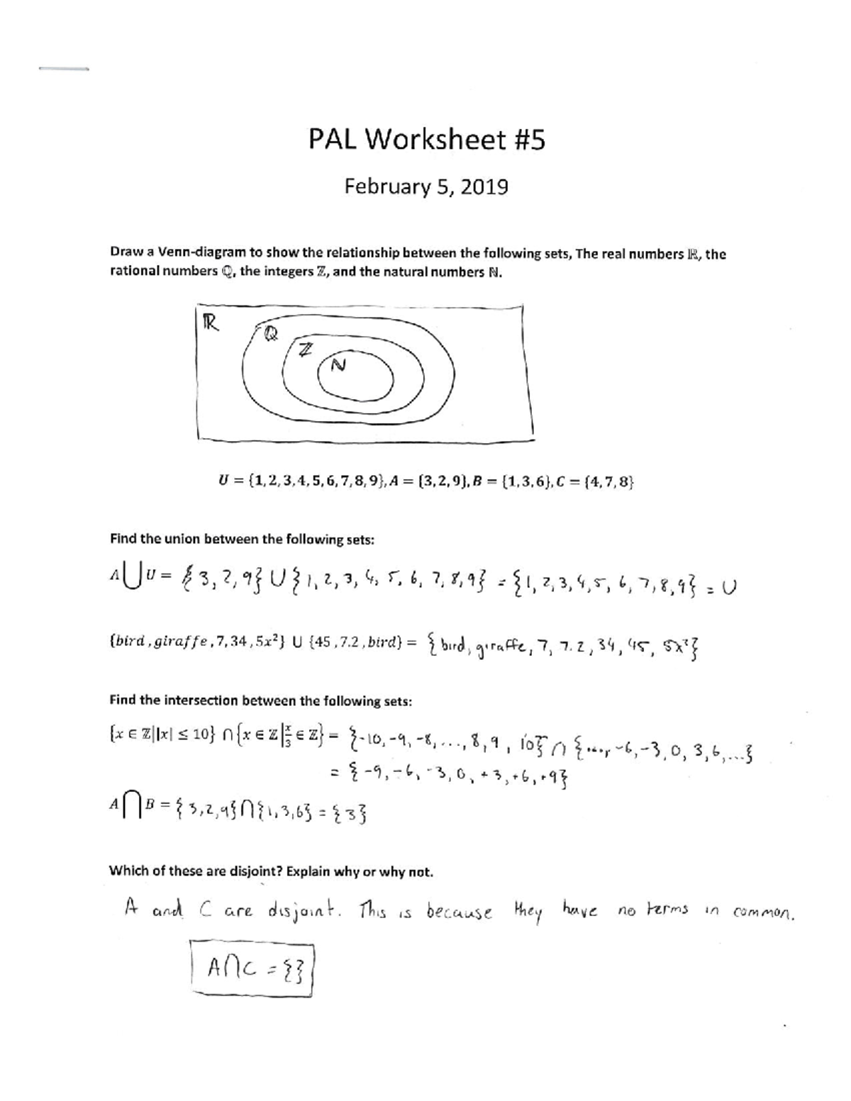 PAL Worksheet 5 Solutions - MATH18584 - Studocu