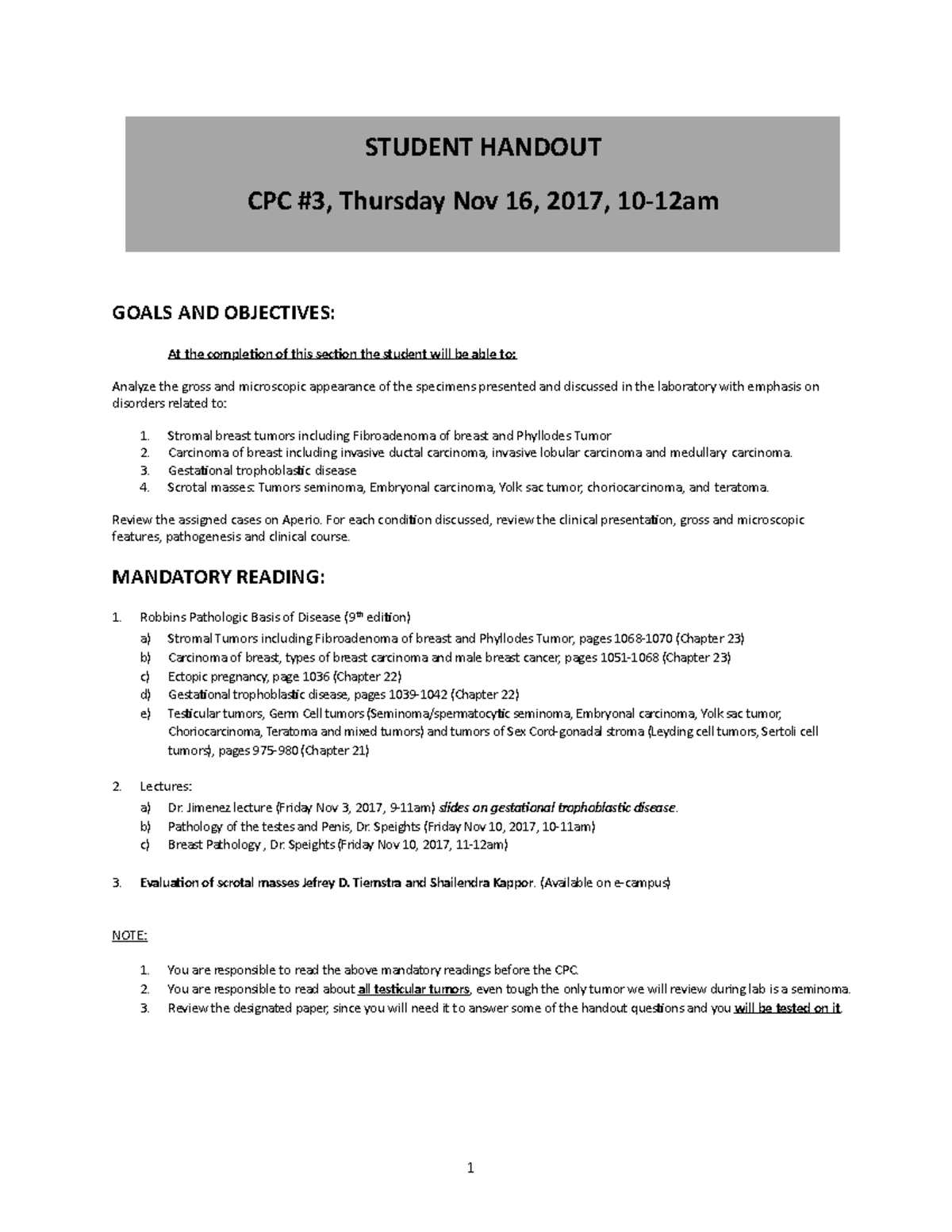 CPC 3 - Student Handout - lecture notes - STUDENT HANDOUT CPC #3 ...