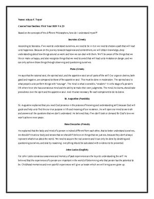 Reflective essay in work immersion - As a student who's aiming to be a ...