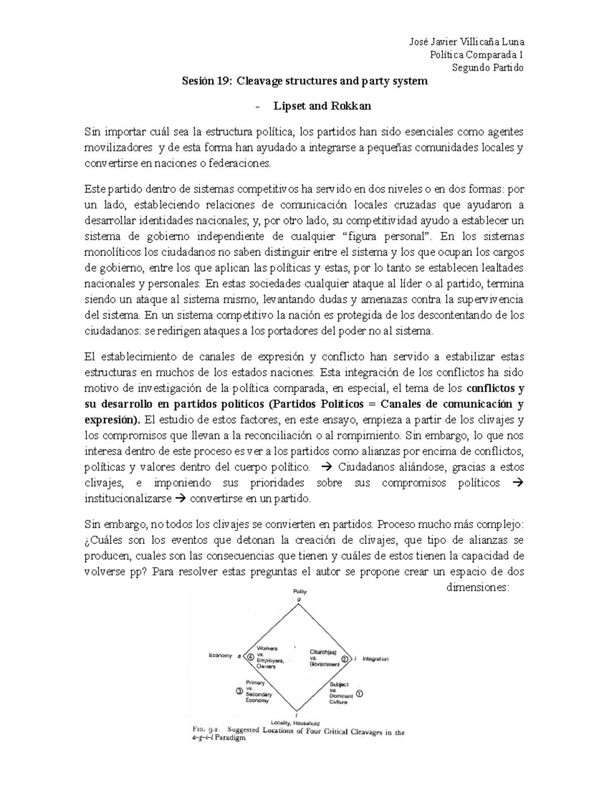 Sesión 19 Lipset y Rokkan, reading 1 of 12 edgar - Política Comparada 1 ...