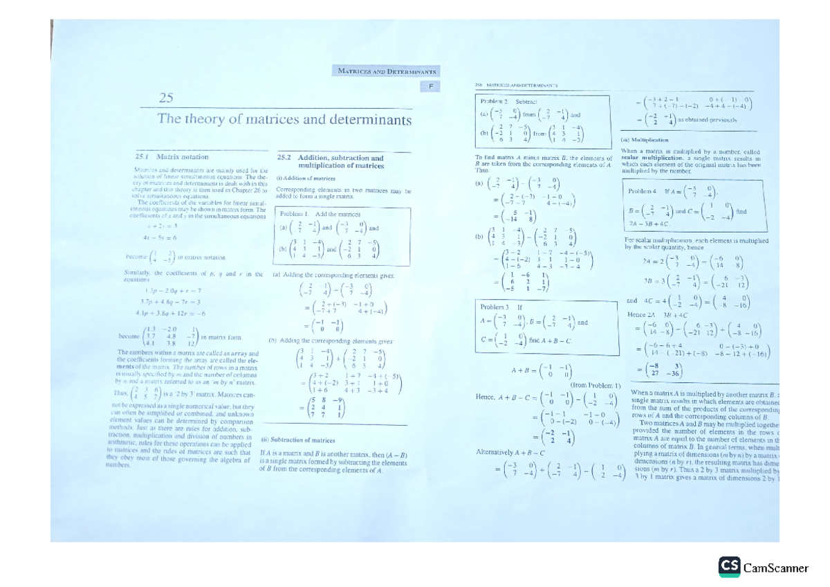 Matrices - Education Technology - Studocu