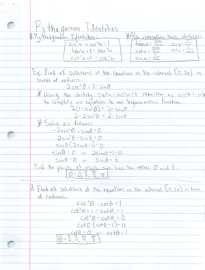 Chap 7 Plane Trigonometry notes - Chapter 7 student notes 7 ...