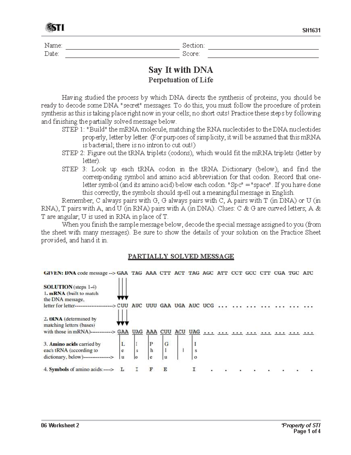 SH1631 - Earth and Life Science 06 Worksheet 2 - 06 Worksheet 2 ...