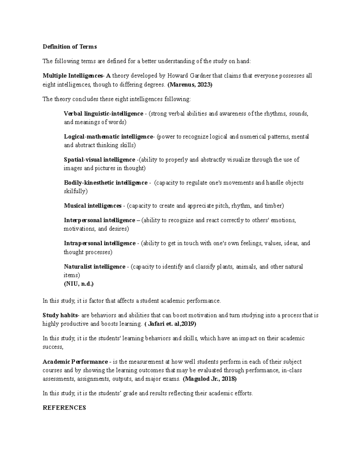 Definition-of-Terms - definition of terms - Definition of Terms The ...