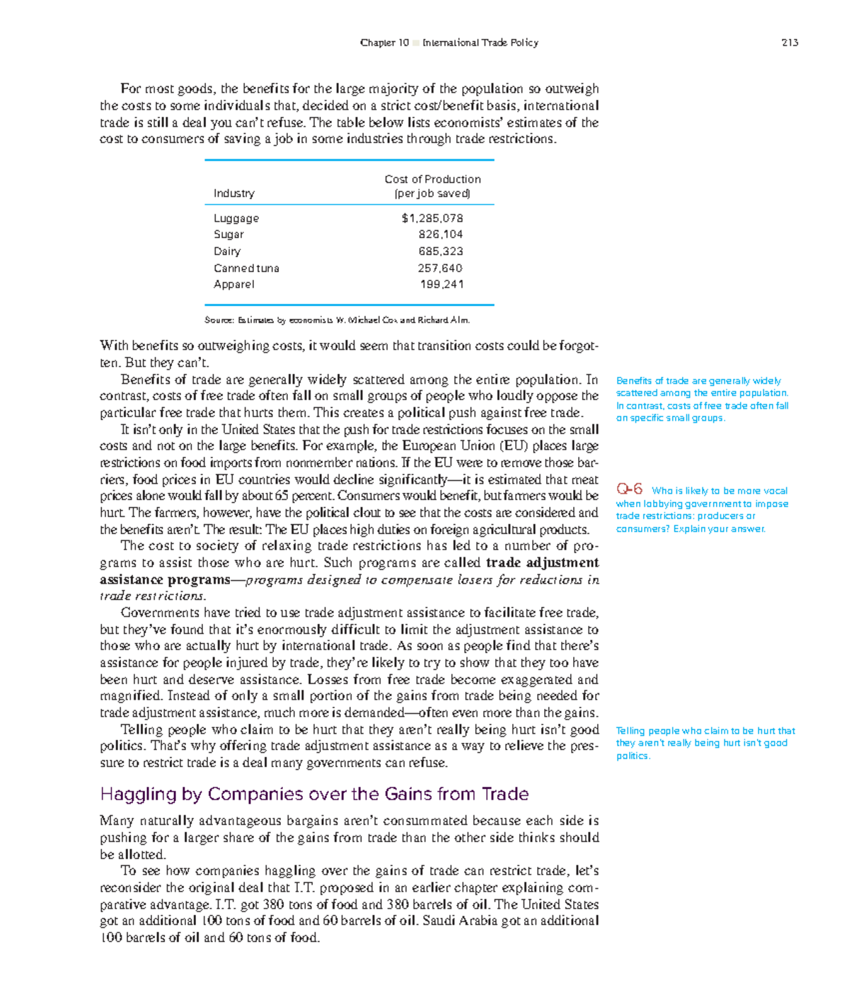 Economics-88 - Chapter 10 International Trade Policy 213 For most goods ...