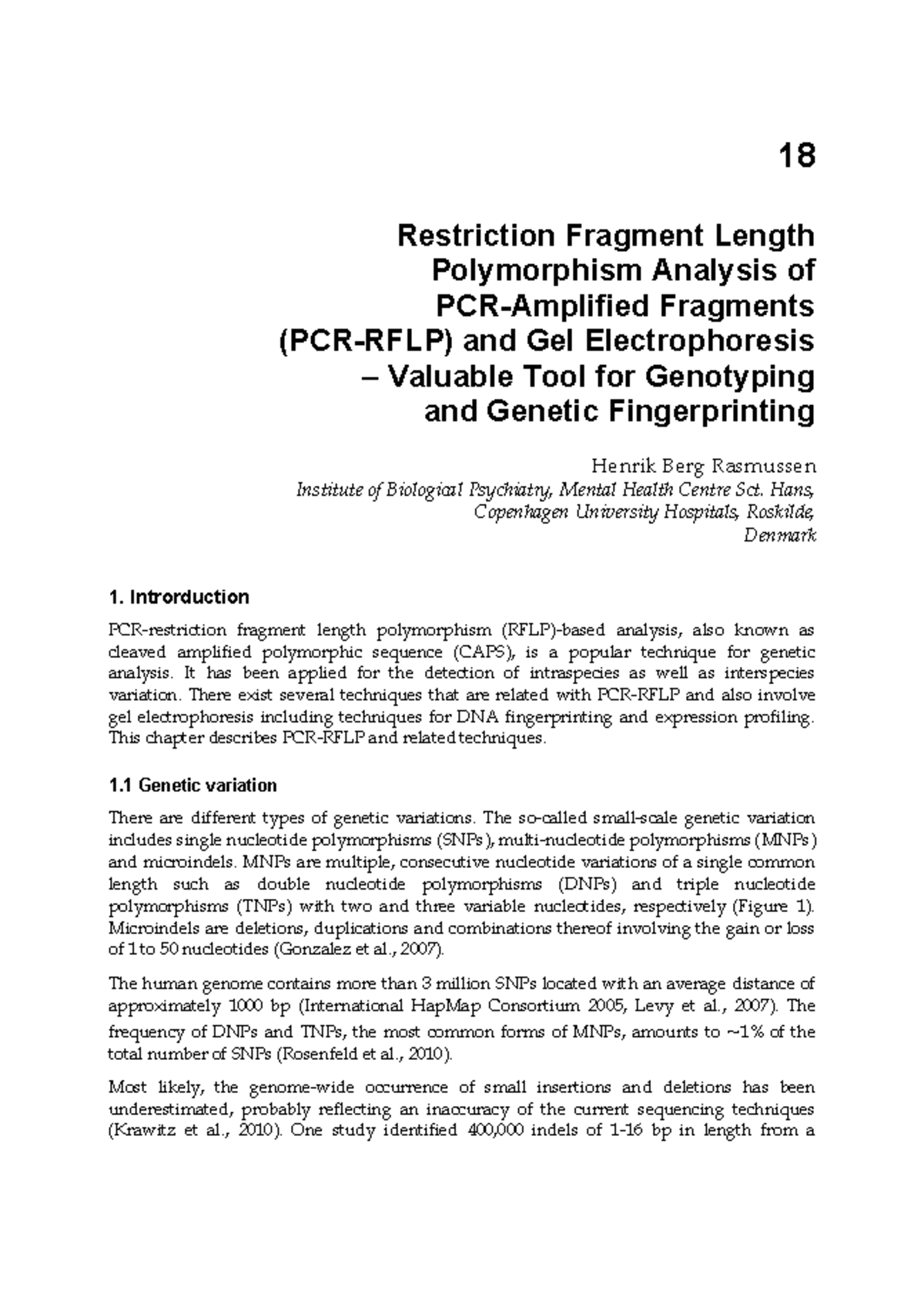 Gel Electrophoresis Principles And Basics 18 Restriction Fragment