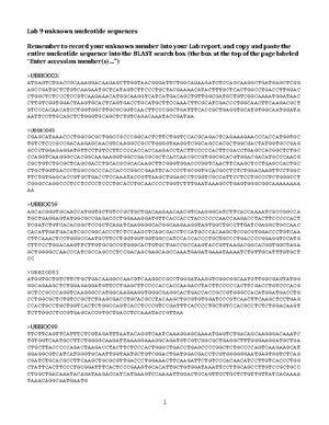BIO 23 Lab Exam 1 Review List - BIO 23 Lab Exam 1 Review List LAB 1: Lab 1: Introduction to ...