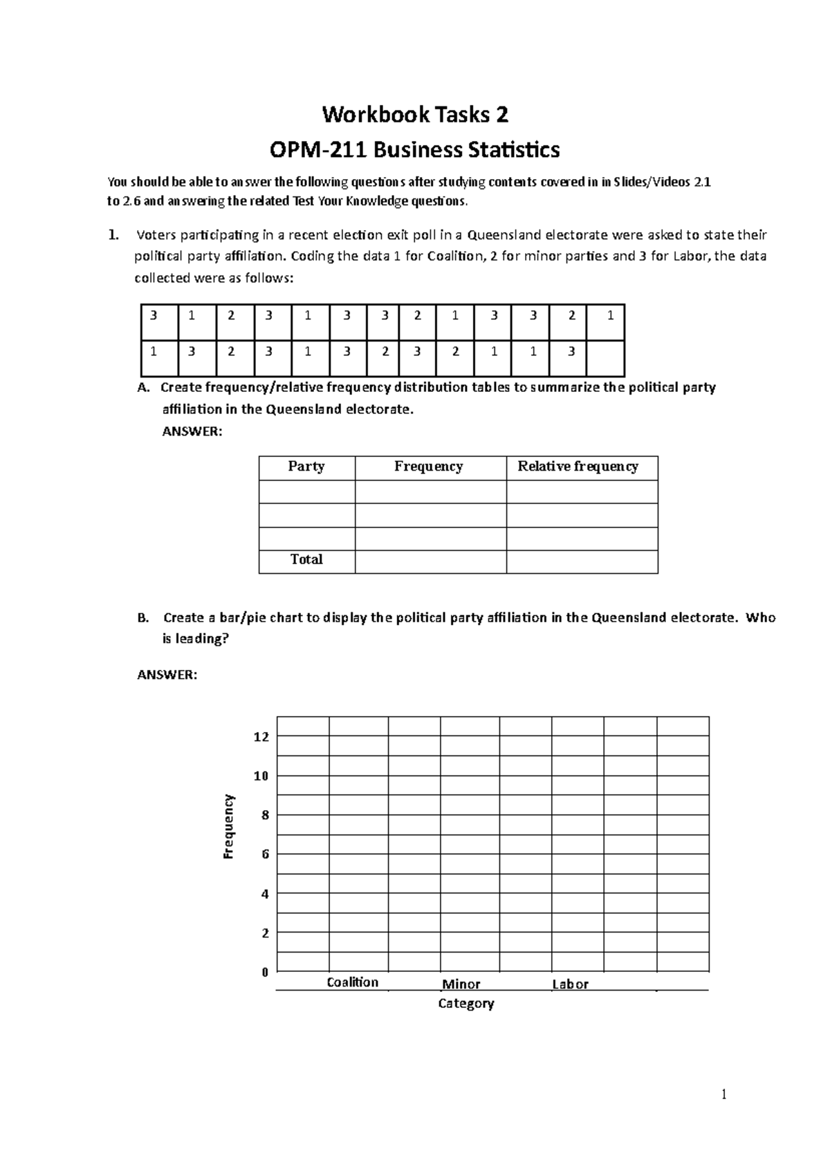 02 Workbook Tasks 1 - Lecture notes Jjjhhh - 1 Frequency Workbook Tasks ...