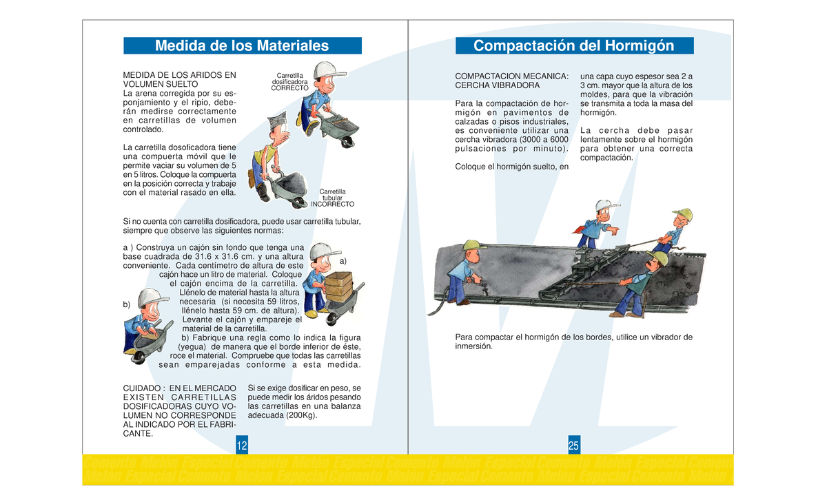 Maestro Melon Compact - hormigon - 12 25 Medida de los Materiales ...