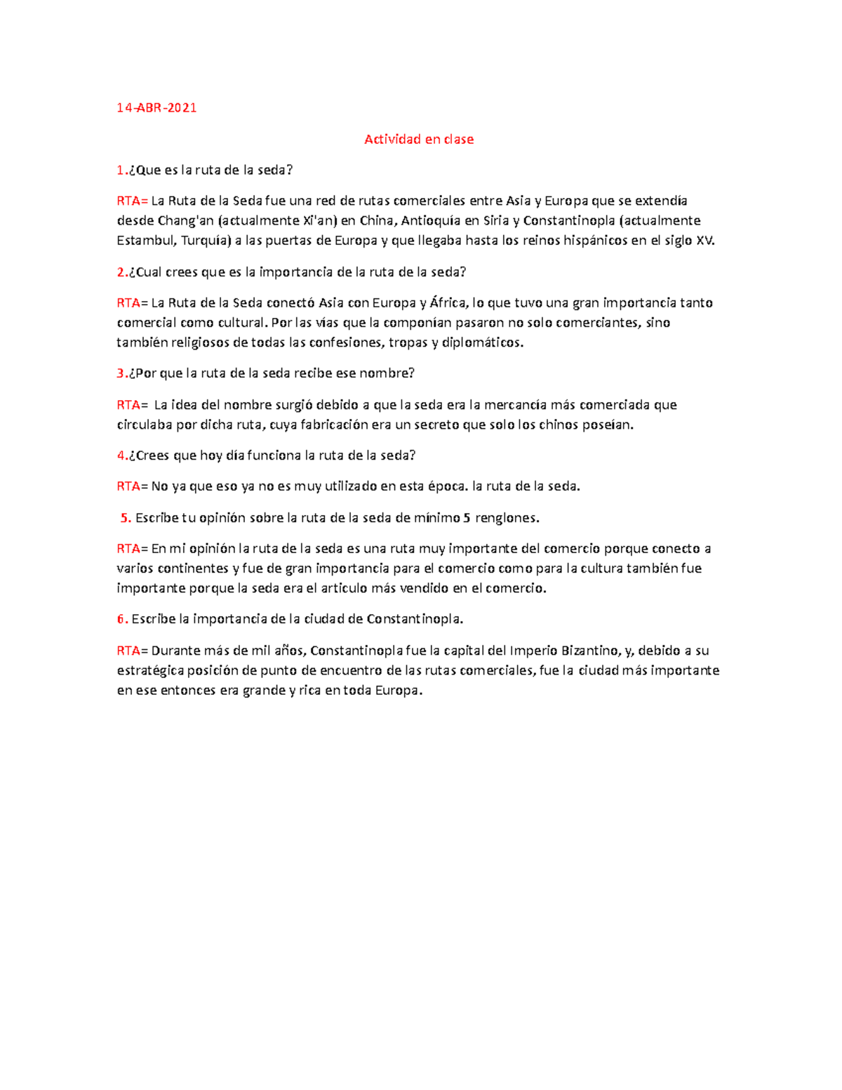 La ruta de la seda - Apuntes de la ruta de las seda. - 14-ABR ...