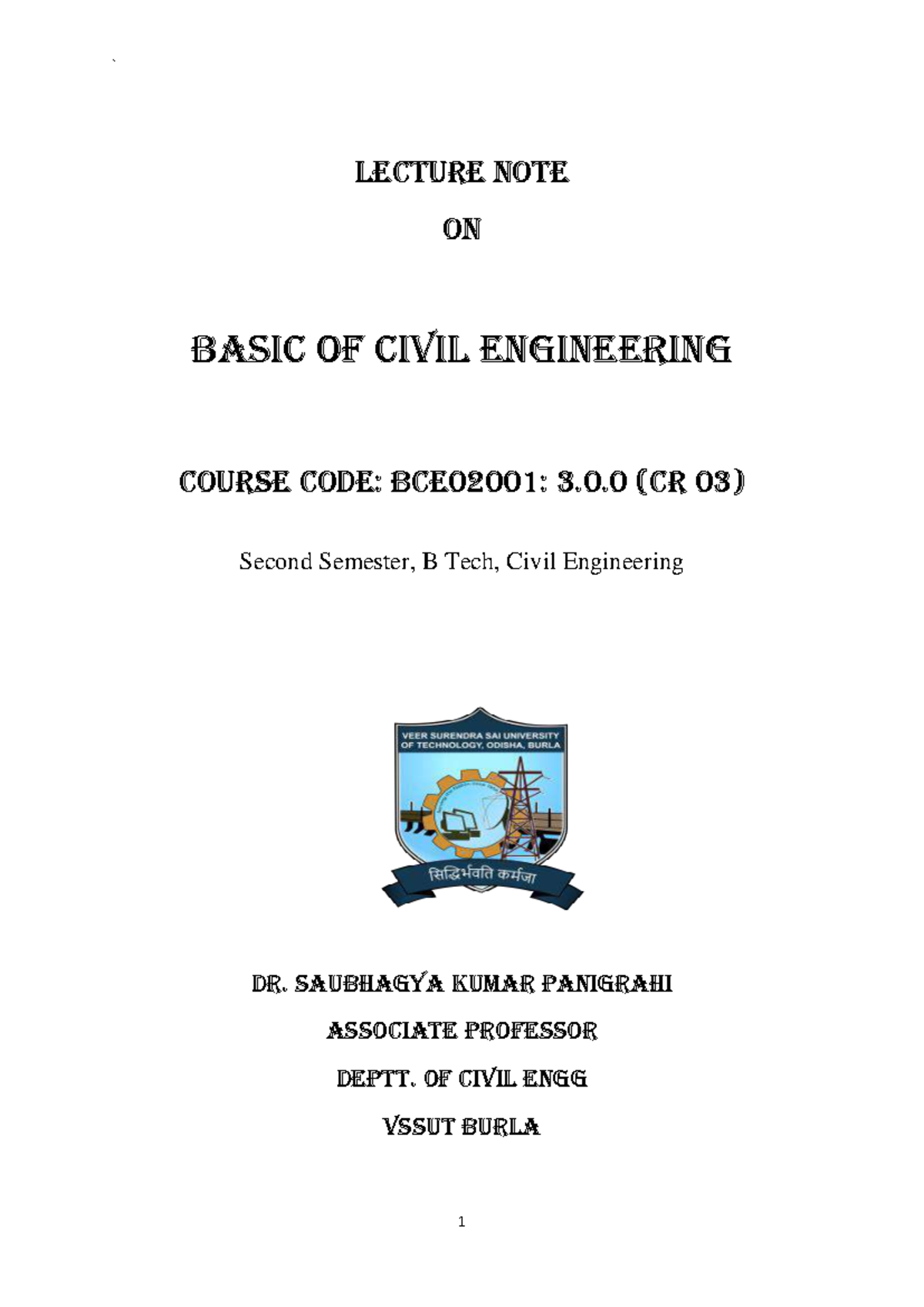Civil-Engineering-Orientation-Reference 112418 - LECTURE NOTE On BASIC ...