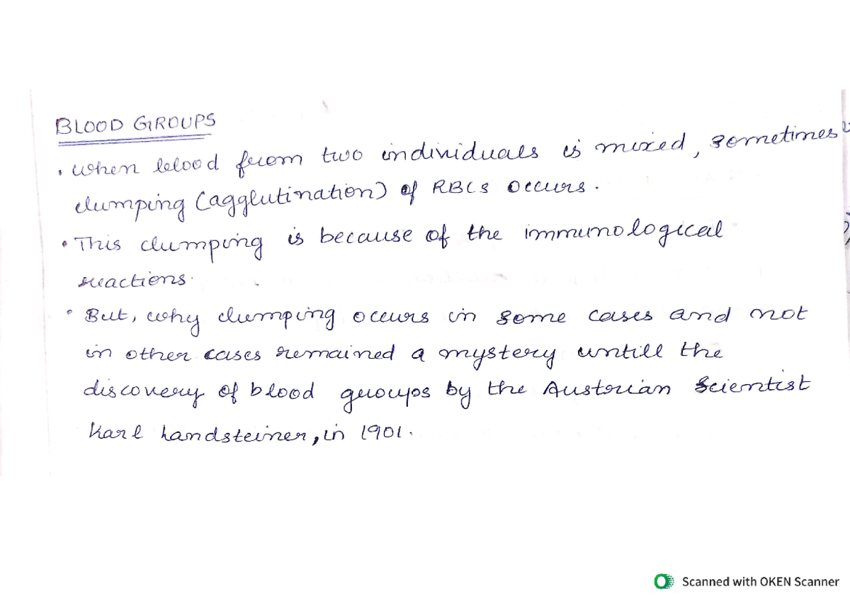 Blood grouping - Human Physiology - Studocu
