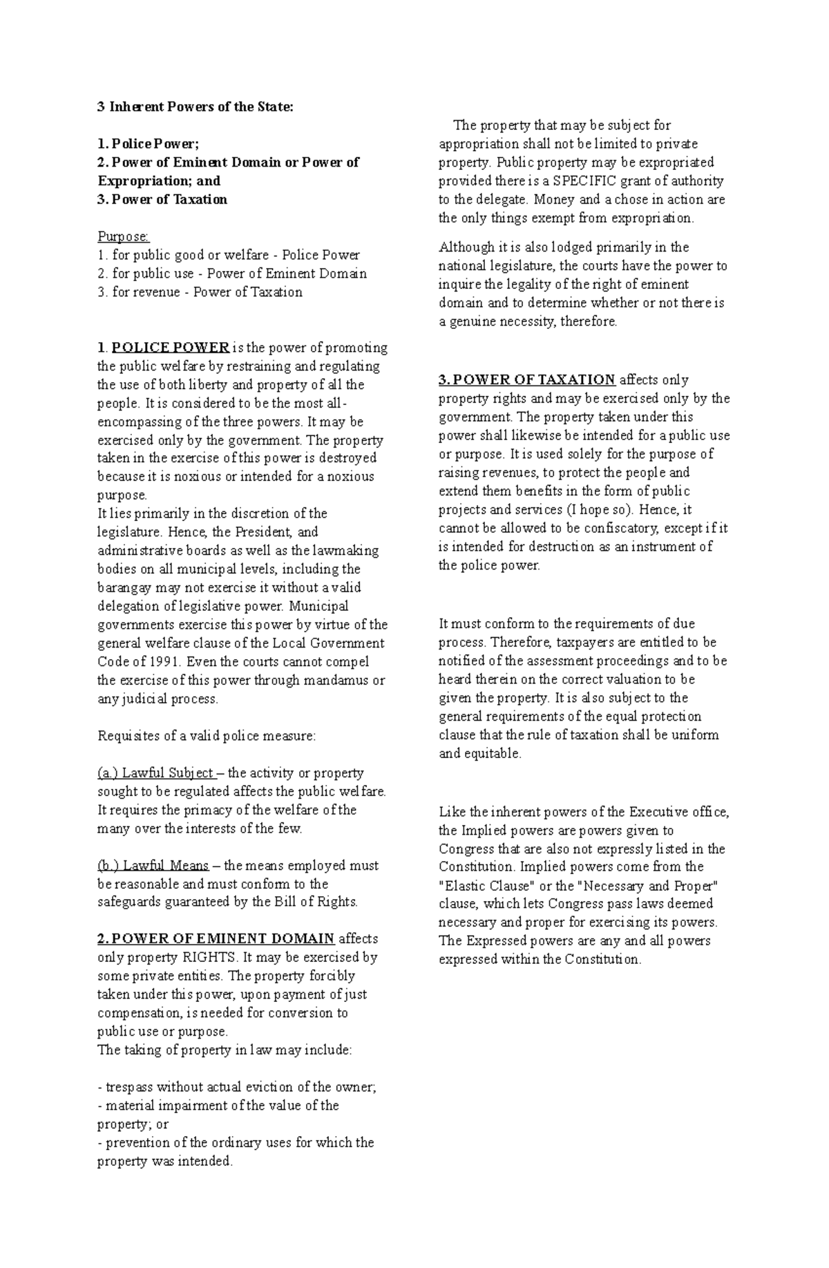 3 Inherent Powers of the State - 3 Inherent Powers of the State: Police ...