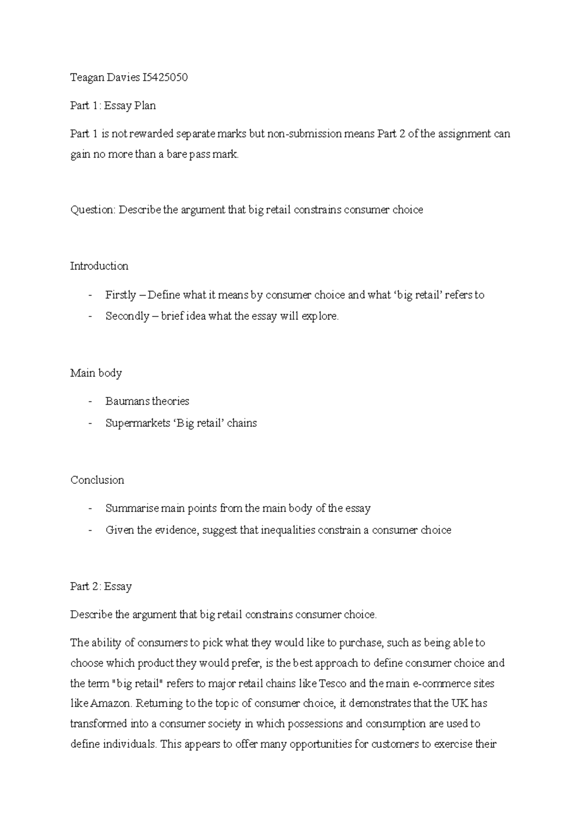 TMA 03 Complete - Full assignment and tutor marked - Teagan Davies I ...