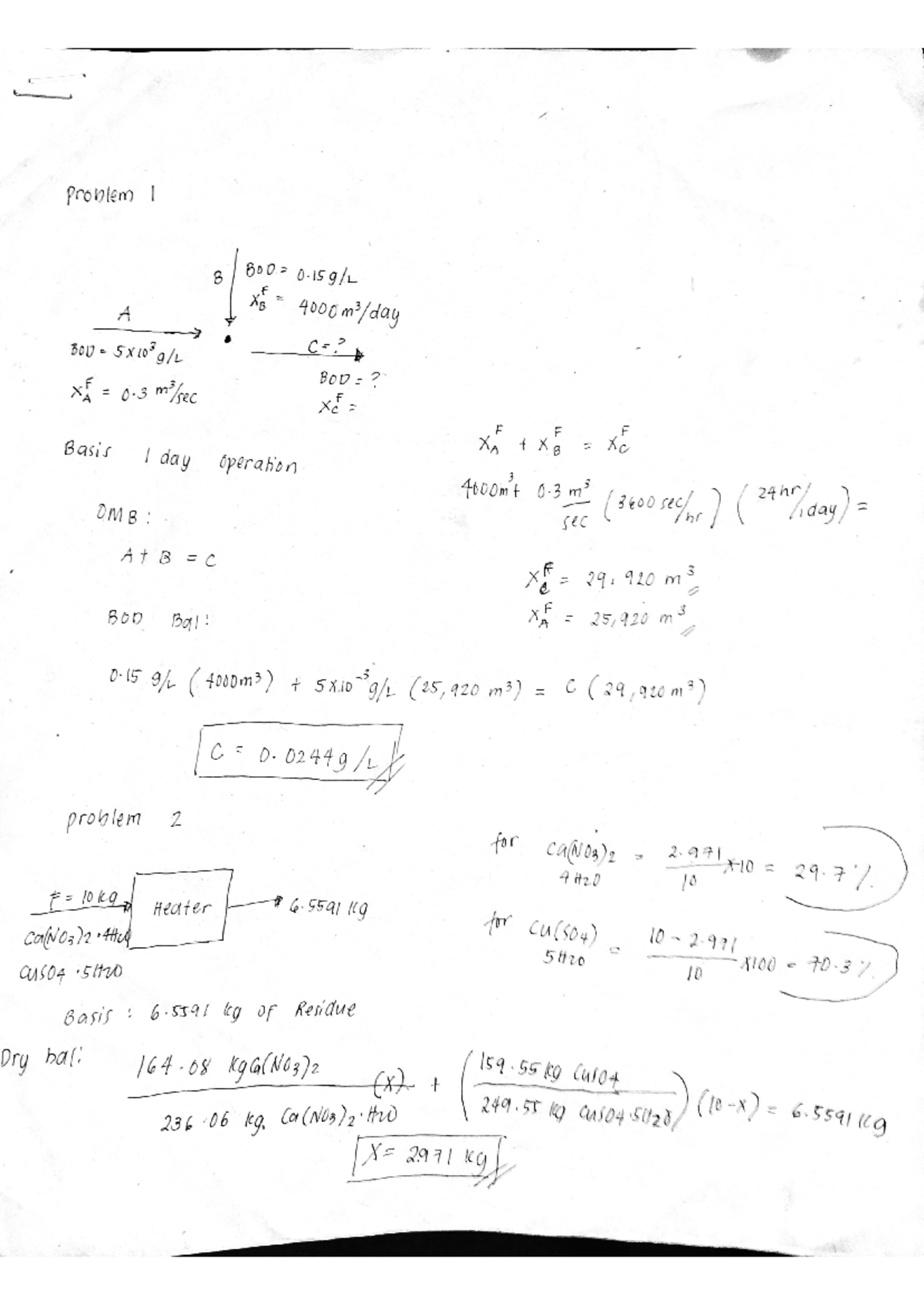 Comlab Group 3 - CHEMICAL CALCULATION SOLUTION - problem I B A x 300 x ...