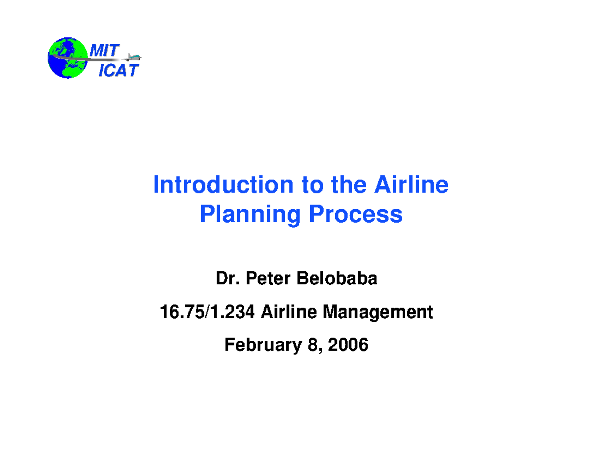 2a8f3b5443460 bae529e74e26e36a460 lect1 - MIT ICAT ICAT Introduction to ...