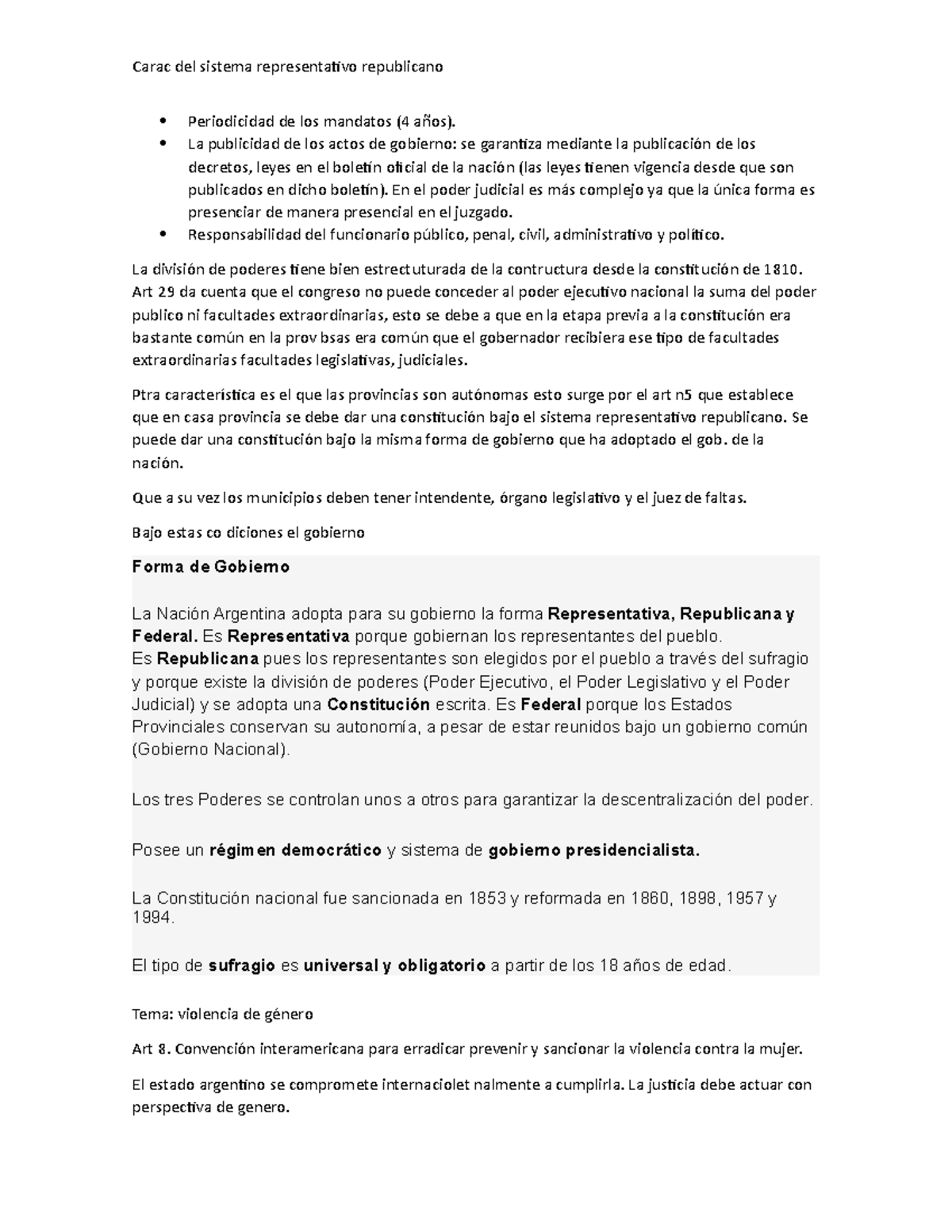 Periodicidad de los mandatos - La publicidad de los actos de gobierno ...