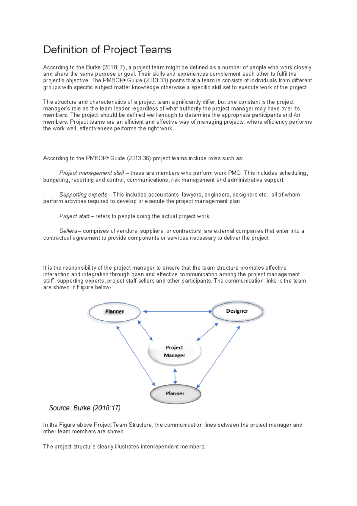 Project Teams - Lecture notes 1 - Definition of Project Teams According ...